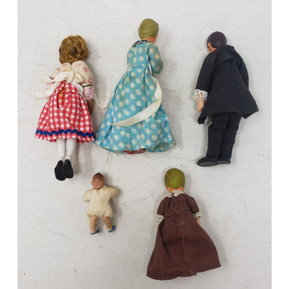 Shackman | Toys | Vintage Mc Shackman Colonial Dollhouse Dolls Family ...